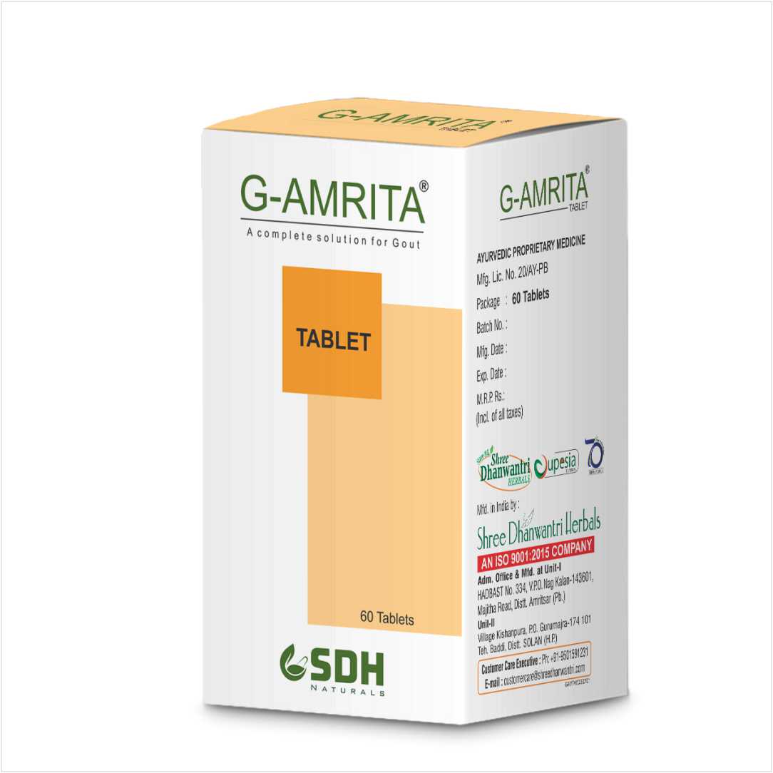 SDH Naturals G Amrita Tablets: Your Natural Solution for Gout and Join