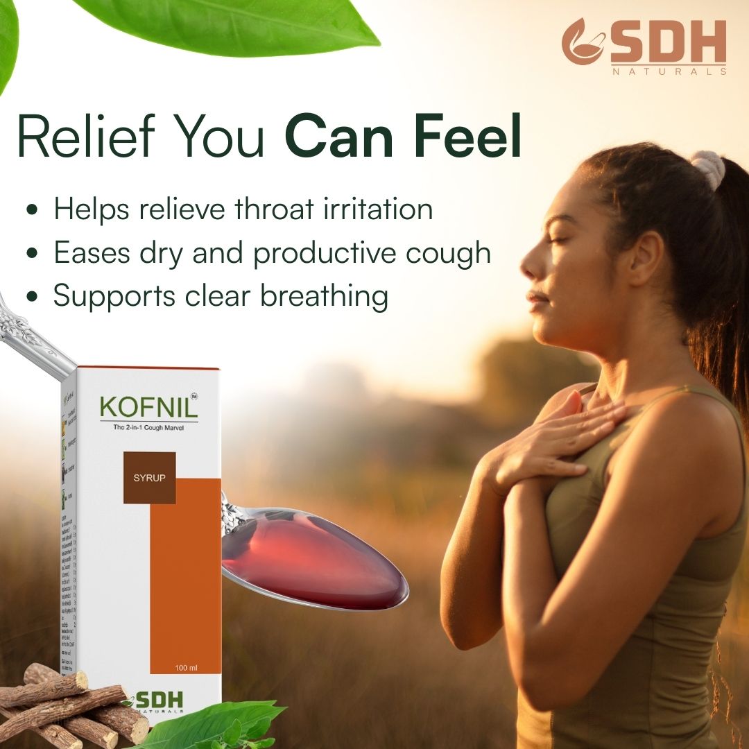 Kofnil Syrup | Ayurvedic Herbal Cough Formula | With Vasaka, Yashtimad ...
