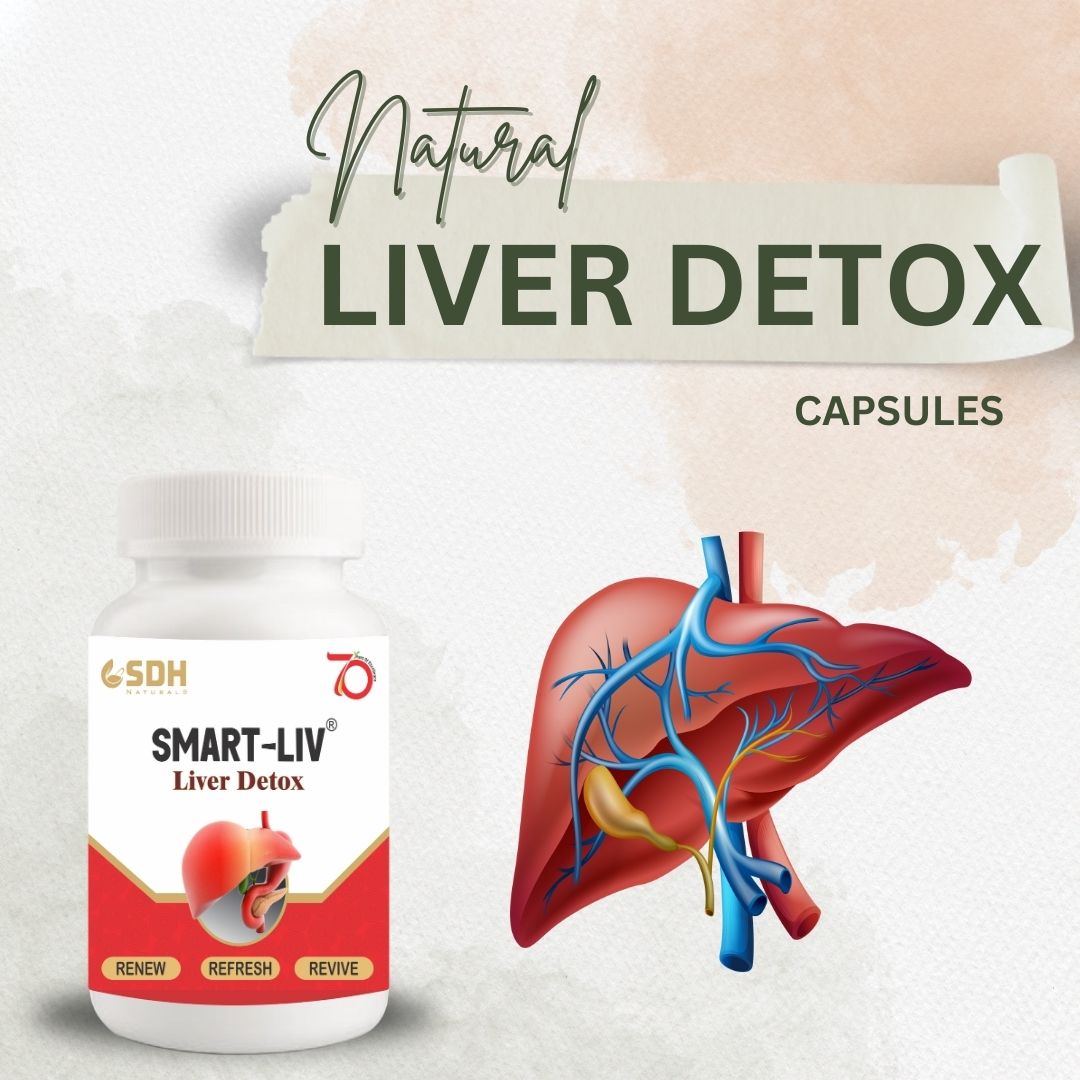 SDH Naturals Smart Liv Liver Detox Capsules | Ayurvedic Liver Health S